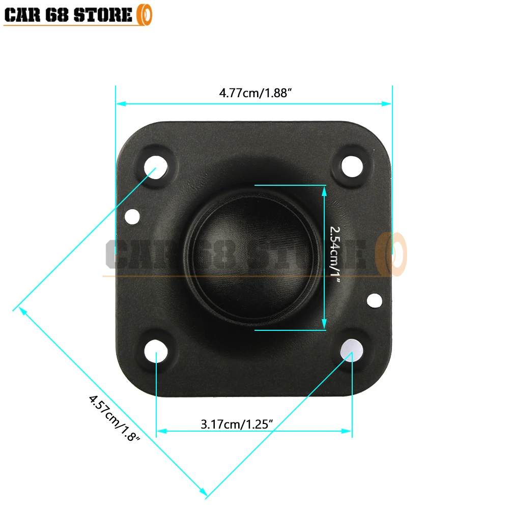 4 Ohm 20w Dome Silk Film Tweeters Audio Loudspeakers Neodymium Hifi ...