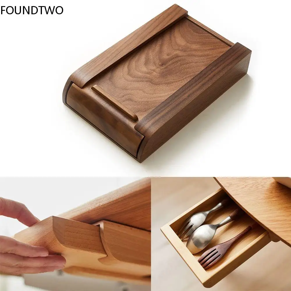 Self Adhesive Storage Drawer Organizer Pull-out Design Under Table ...