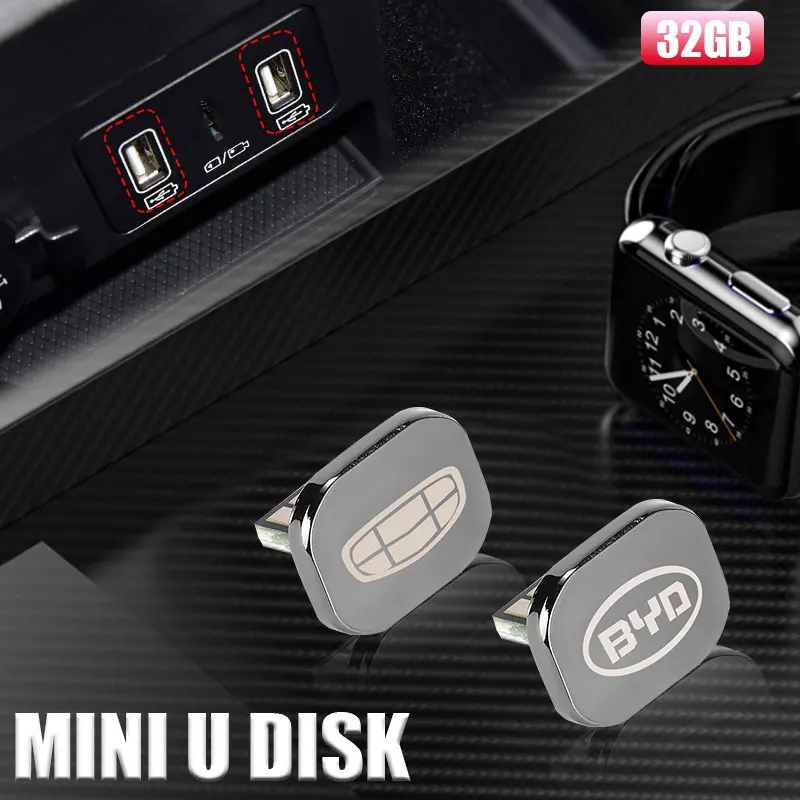 USB Metal Flash Drive 32GB Pen Drive U Disk for Kia Sportage K7 K5 K8 ...