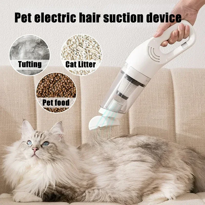 12000Pa Pet Cat and Dog Hair Vacuum Cleaner Handheld Small Vacuum ...