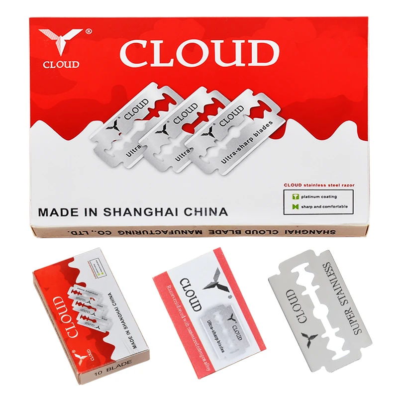 Meisha-100pcs-Double-sided-Razors-Blades-Stainless-Steel-Shaver-Blades ...