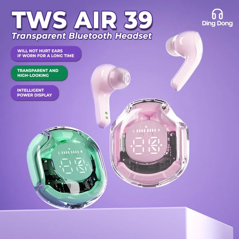 TWS-AIR39-Wireless-BT5-3-Headset-T8-TWS-Headphones-ENC-Headphones-LED-Power-Digital-Display ...