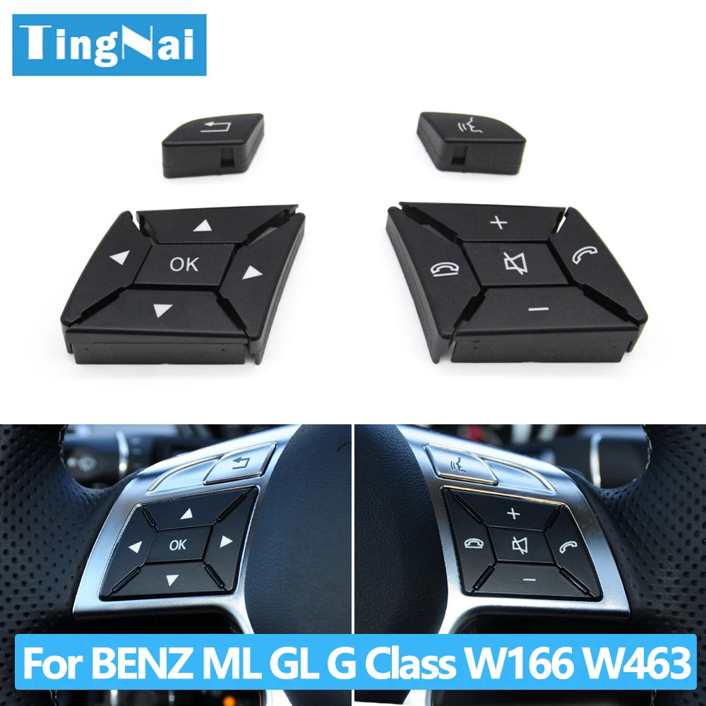 W166-W463-Car-Left-Right-Multi-Function-Steering-Wheel-Control-Buttons ...