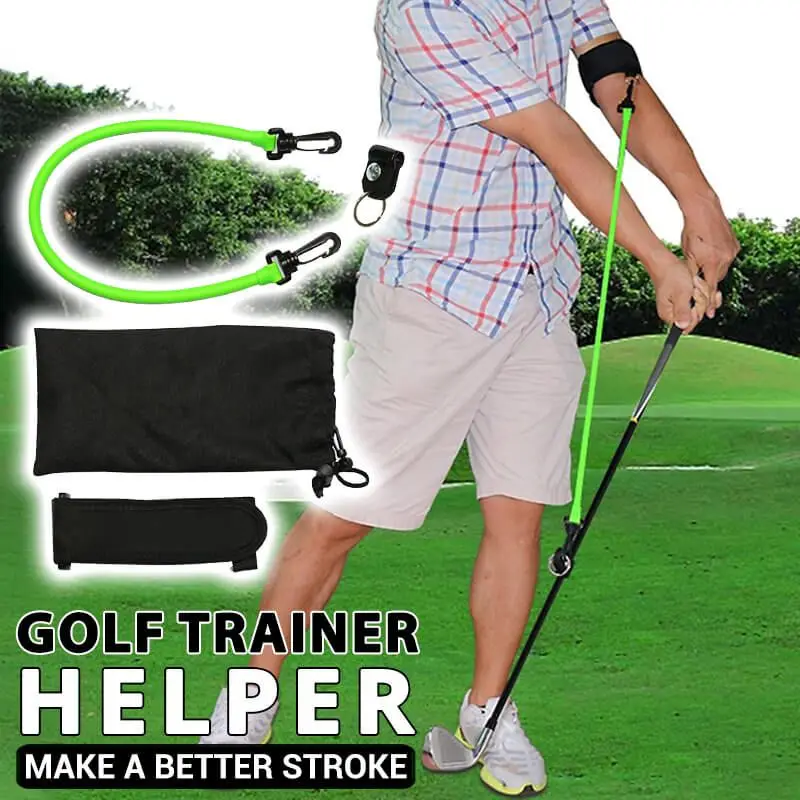 Golf-Trainer-Helper-Golf-Swing-Exerciser-Tension-Belt-Band-Golf-Swing ...