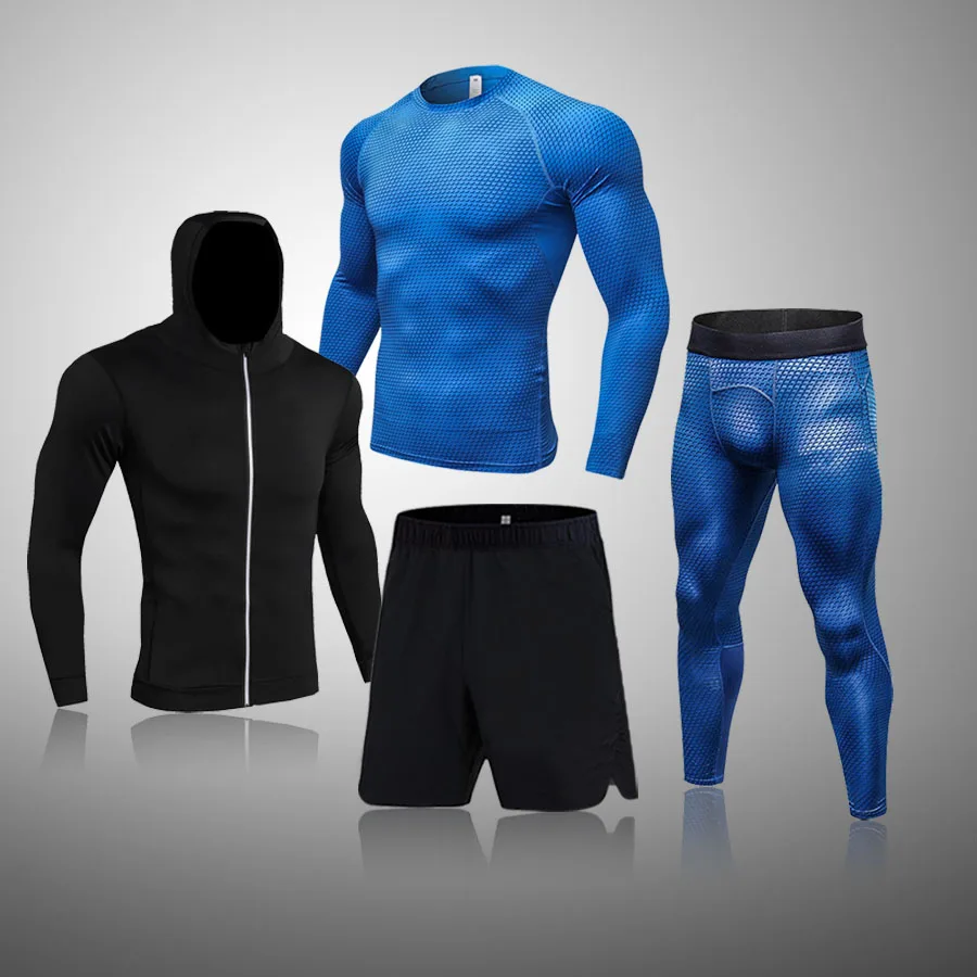 Ensemble de sous-vêtements thermiques de compression pour hommes,vêtements longs Johns imbibés ...