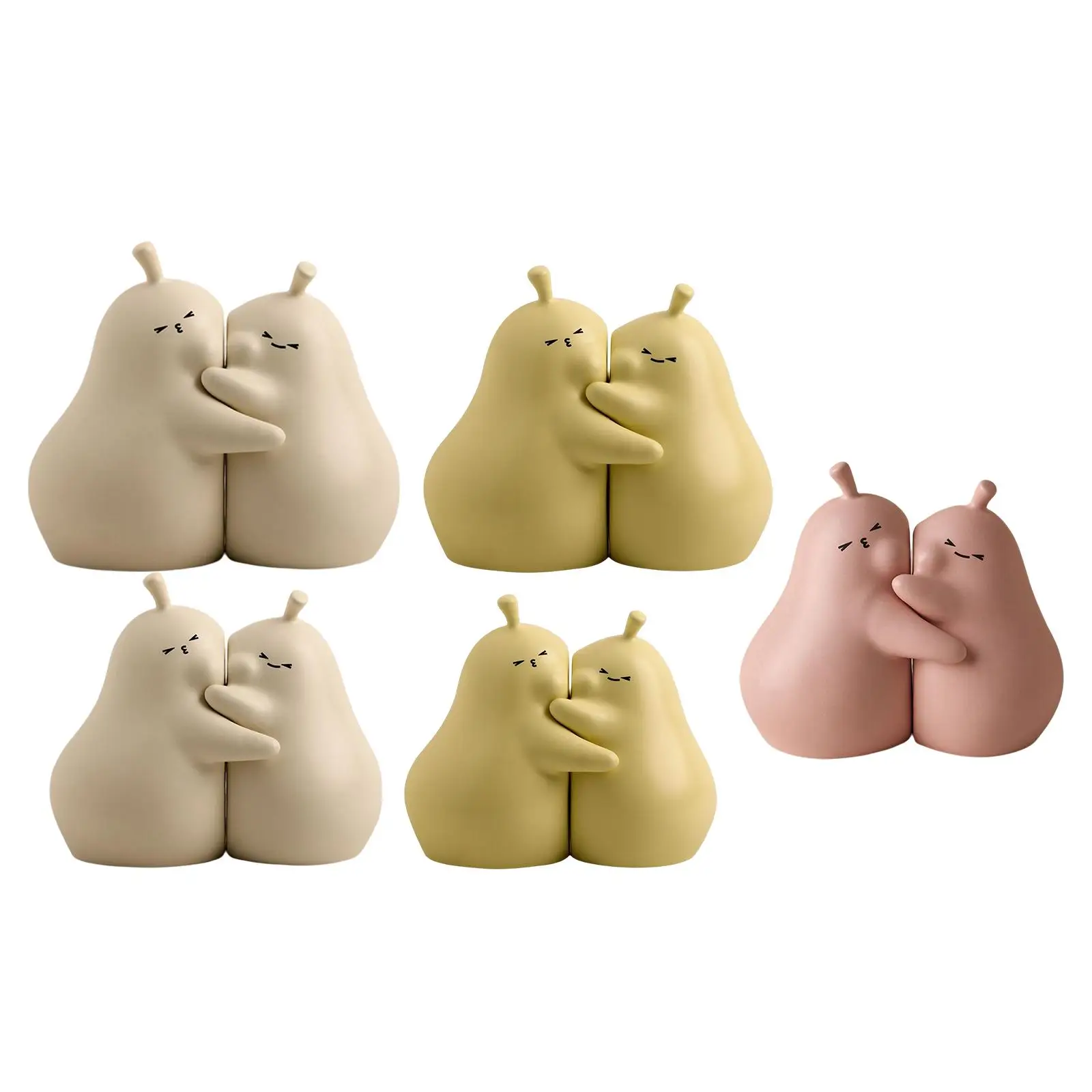 Cute-Hugging-Pear-Book-Stand-Ceramic-Bookend-Birthday-Gift-for-Home ...