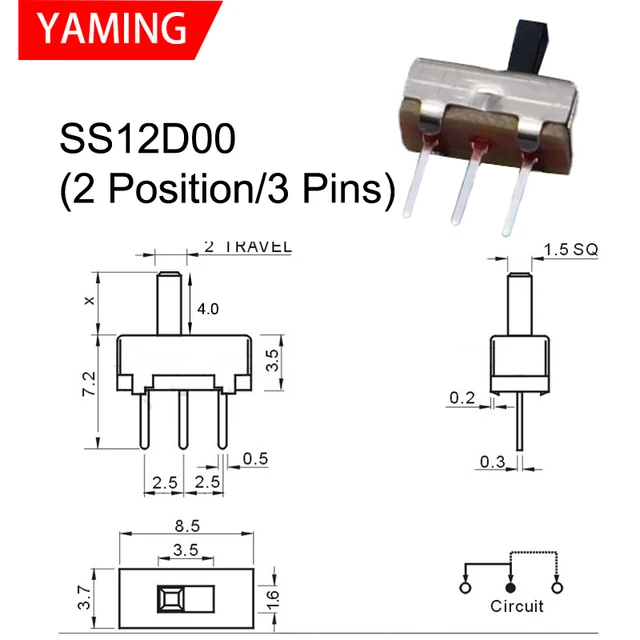 Micro Toggle Slide Switch | Slide Micro Switche | Micro Switch Msk ...