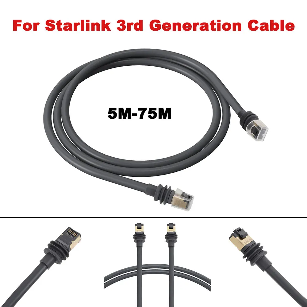 For-Starlink-3rd-Generation-SPX-Plug-to-RJ45-Adapters-Cable-Gray ...