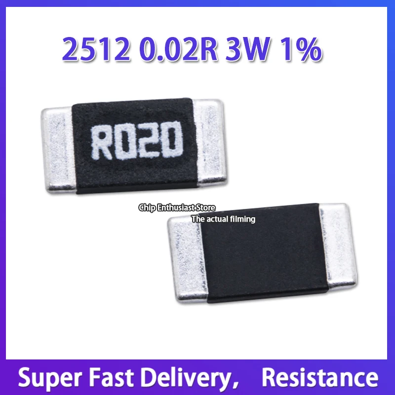 20PCS-2512-0-02R-3W-1-20m-High-Power-Sampling-Resistance-High-precision ...