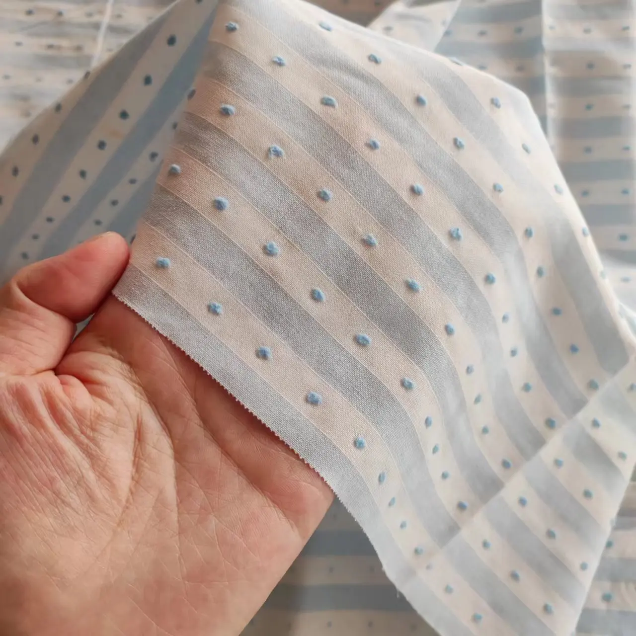 Korean Sle Dot Pattern Cotton Polyester Fabric for DIY Children's ...