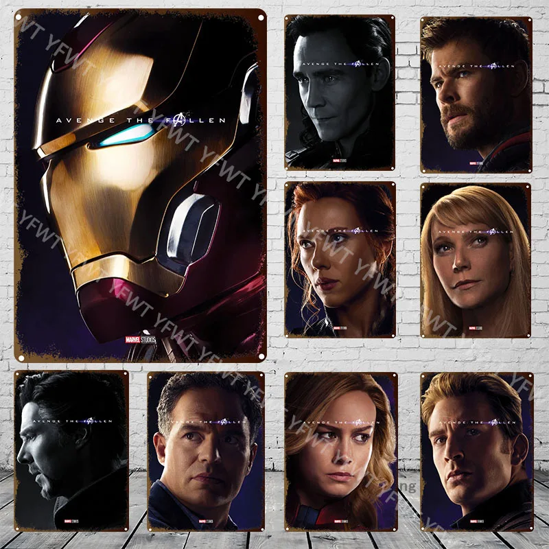 Marvel-st-dyolar-eteretersanat-posterler-Metal-plak-tabela-Vintage-Film ...