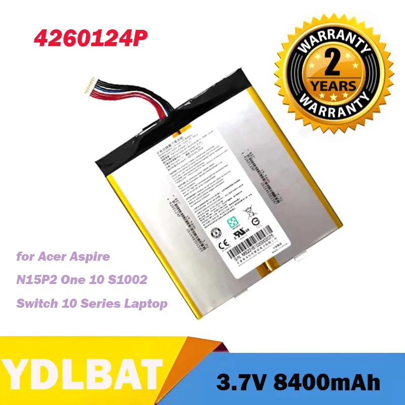 100% Reliable YDLBAT 3.7V 8400mAh 4260124P Laptop Battery for Acer ...