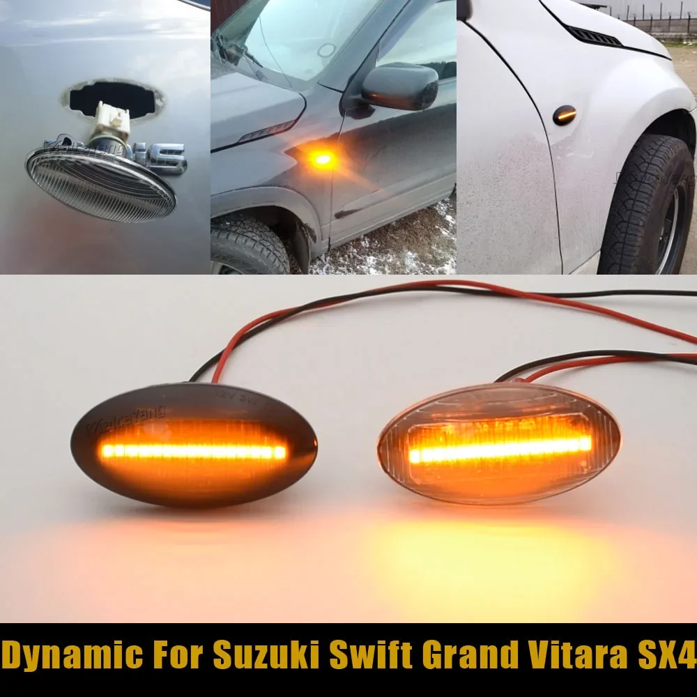 Dynamic-LED-Side-Marker-Turn-Signal-Lights-Indicator-Repeater-Car-Lamp ...