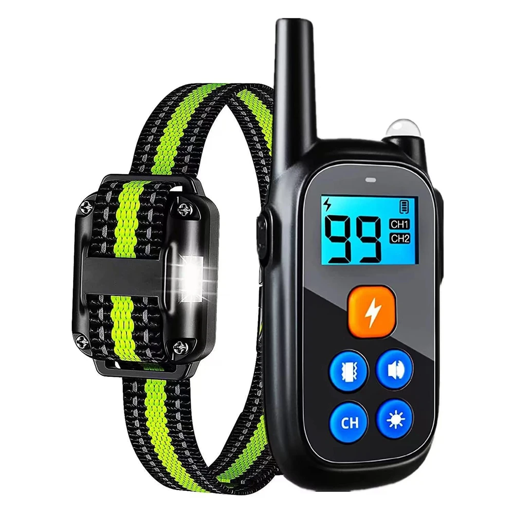 800m Electric Dog Training Collar Waterproof Rechargeable Remote ...