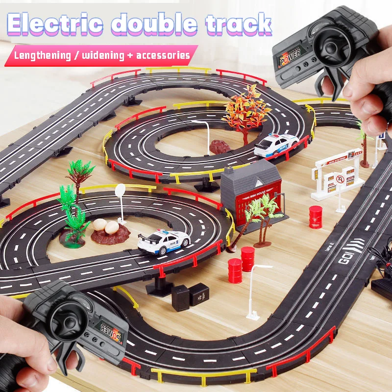 Large-size-rail-car-1-64-Electric-Railway-Slot-Racing-Car-Track-Set-DIY ...