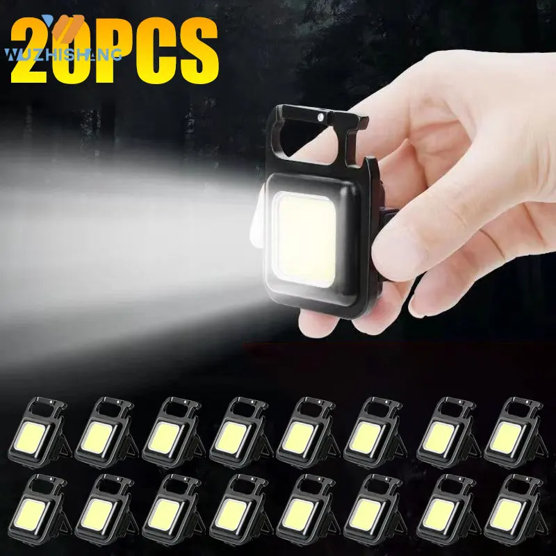 Minilinterna Led recargable por USB, luz de trabajo COB magnética ...