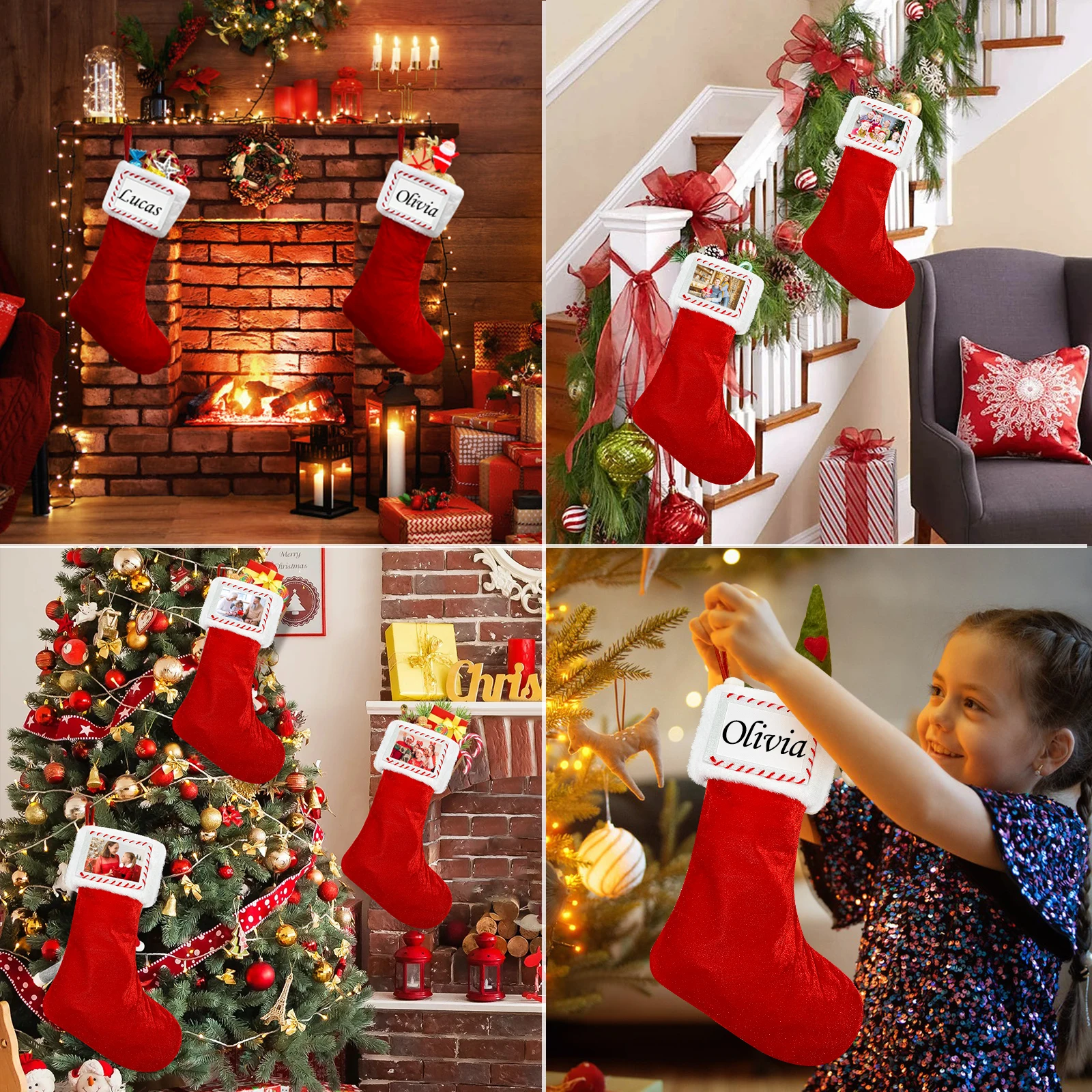 OurWarm-Personalized-Christmas-Stockings-Set-of-3-DIY-Christmas ...