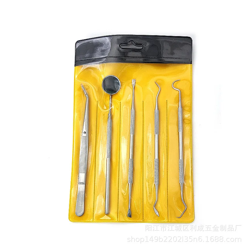 Stainless-Steel-Instruments-Dental-Tool-Mouth-Mirror-Probe-Plier ...