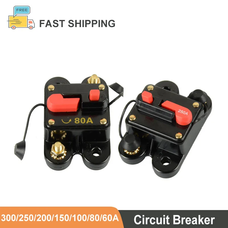 60A 80A 100A 150A 200A 250A 300A 12V 24V DC Circuit Breaker Home Solar ...