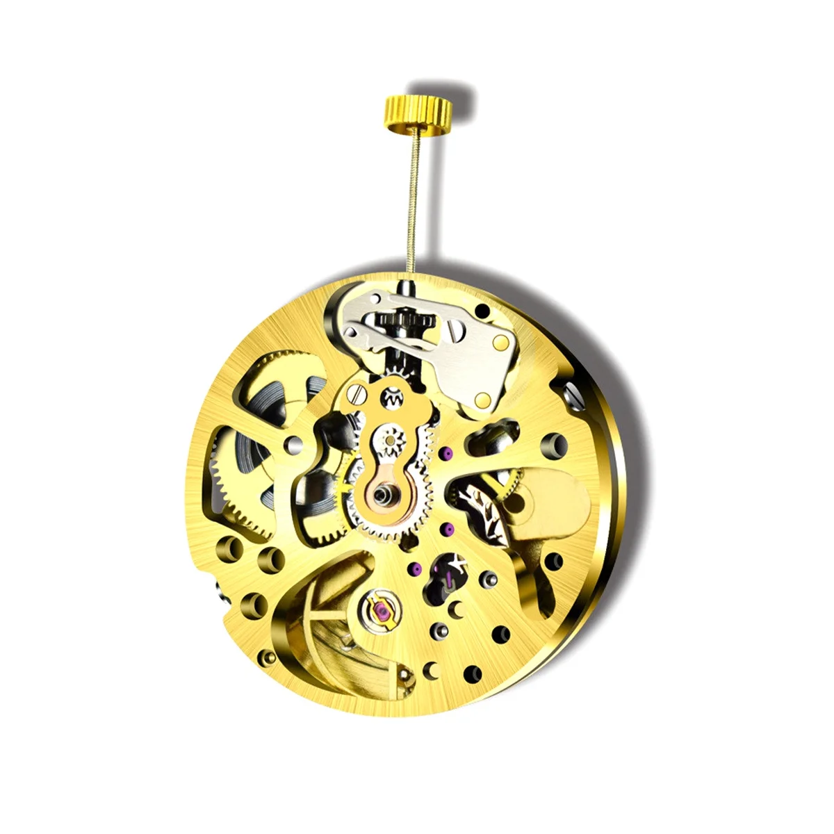 Gold-Color-Skeleton-2003-Movement-Ordinary-Pendulum-Adjustment ...