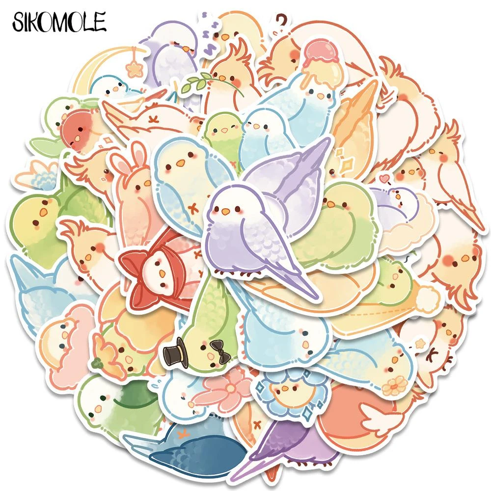 Decorative Stickers Parrots Bird | Stickers Decals Parrot | Waterproof ...