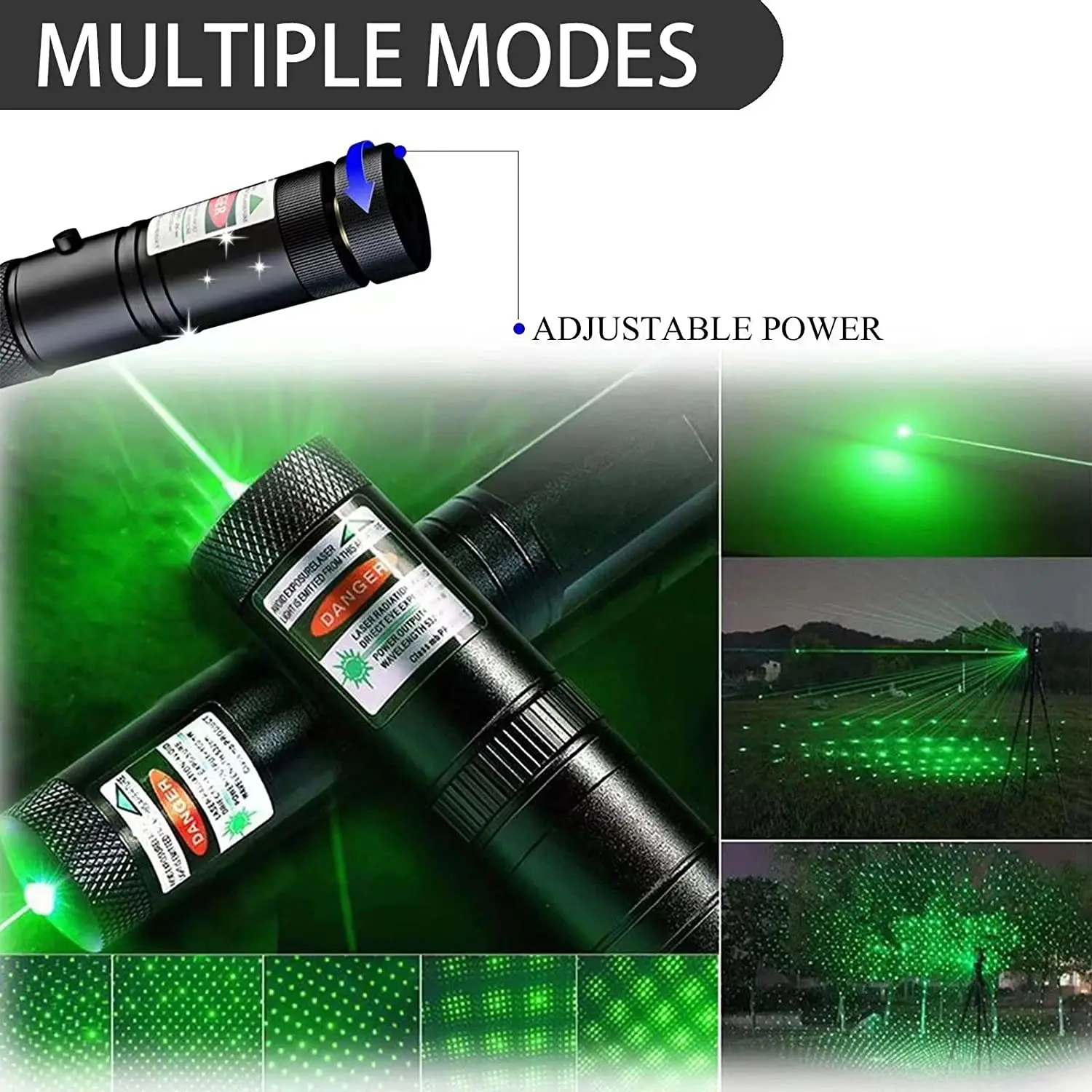 Green Laser Pointer Stars
