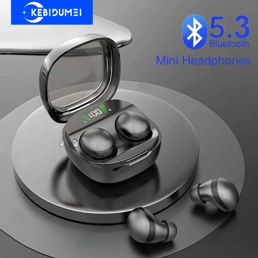 Invisible Bluetooth 5.3 Headphones Sleep Earphones HiFi Stereo Wireless ...
