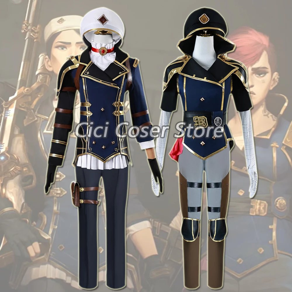Game-LOL-Arcane-Season-2-Cosplay-Caitlyn-Kiramman-VI-Costume-Uniform ...