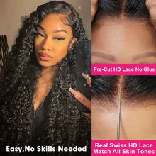 Ni Gel Wig Without Glue Glueless Preplucked Human Wigs Ready To Wear Go ...