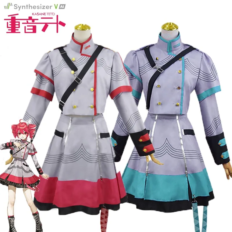 Vtuber-Synthesizer-V-Kasane-Teto-Cosplay-Costume-Anime-Virtual-Singer ...
