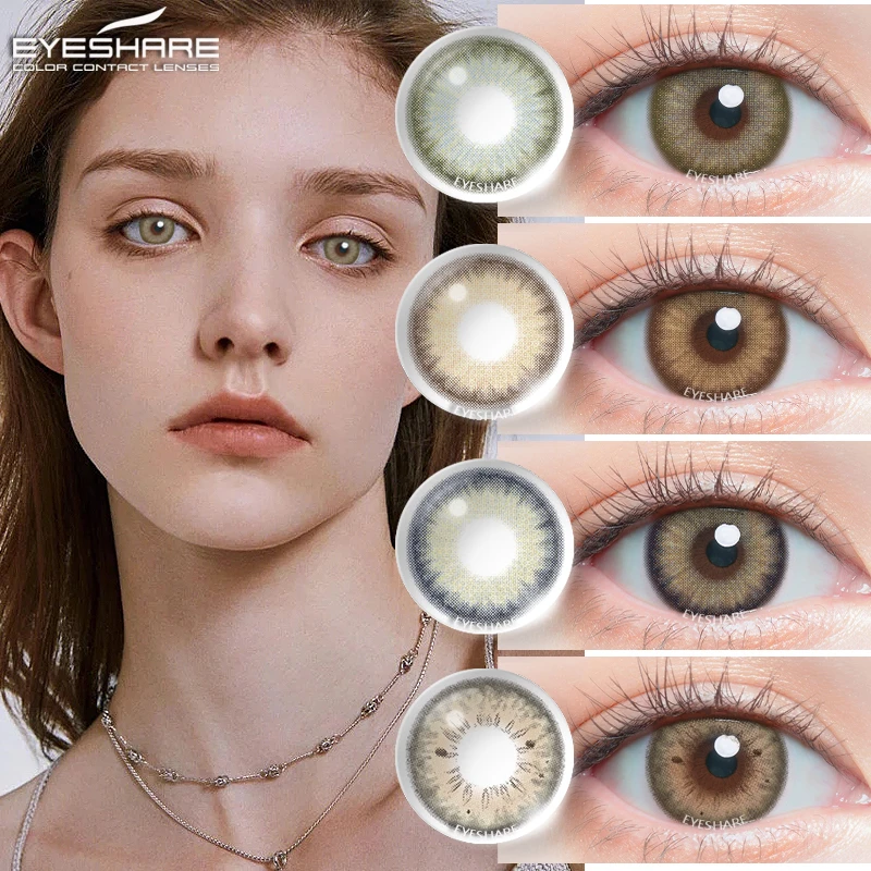 Eyeshare Contact Lenses 2pcs/pair Super Hybrid Himalaya Colored For ...
