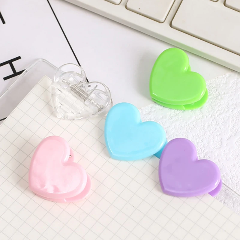 5Pcs-Heart-Shaped-Paper-Clips-Mini-Clip-Sealing-Clips-Multipurpose ...