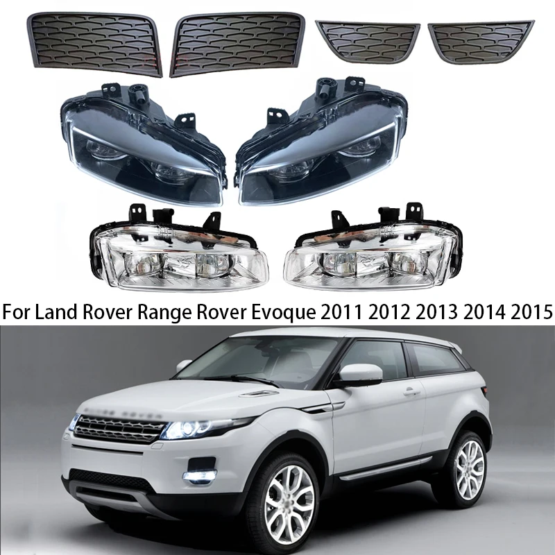 Car-LED-DRL-Headlight-For-Land-Rover-Range-Rover-Evoque-2011-2015-Auto ...