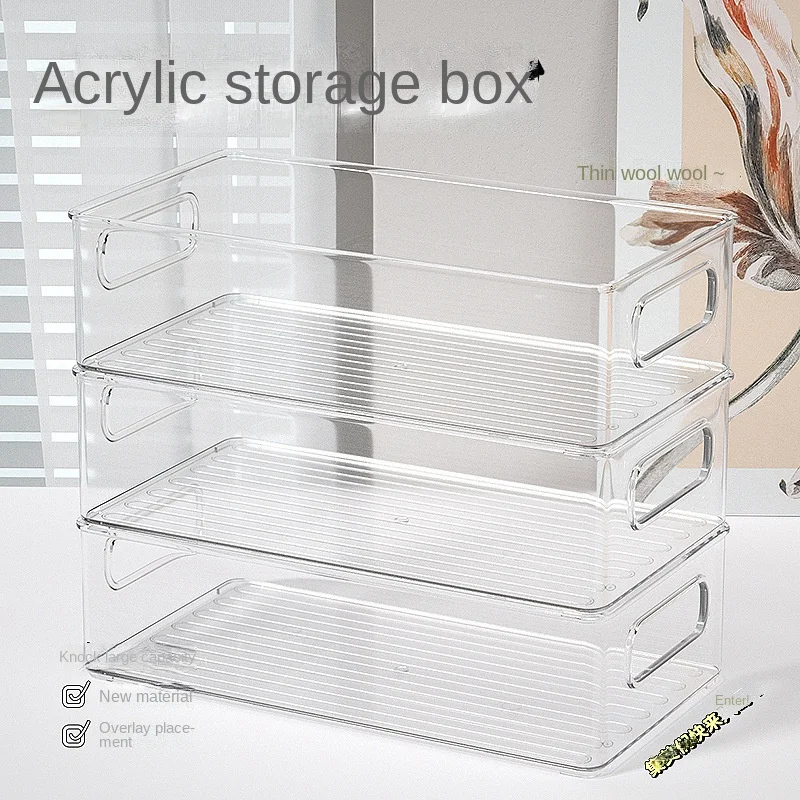 Transparent-ABS-Storage-Boxes-Cosmetics-Storage-Basket-Odorless-Student ...