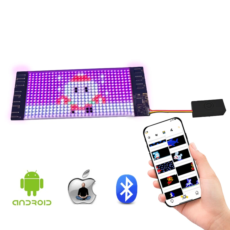 Lighted-Up-Flexible-LED-Display-Screen-Mini-Scrolling-Messages-LED ...