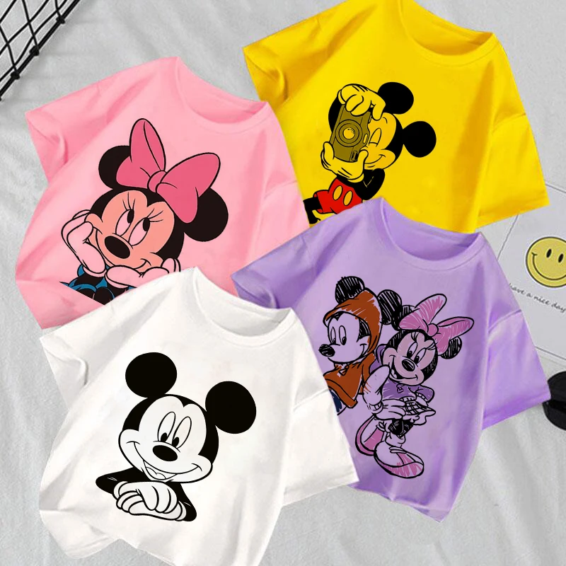 Camisetas De Mickey Y Minnie Para La Familia