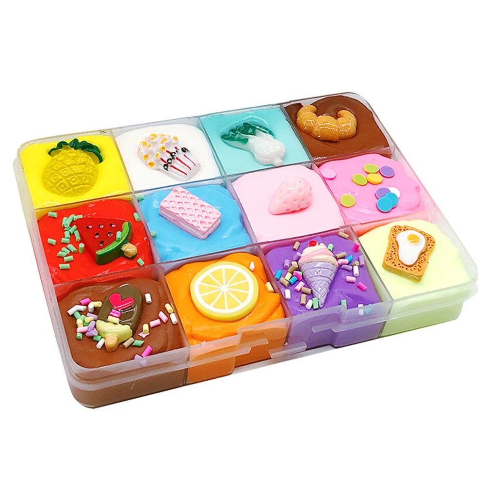 DIY-Fluffy-Slime-Fruit-Dish-Slime-Mud-Nontoxic-Sensory-Great-Gift-Kids ...