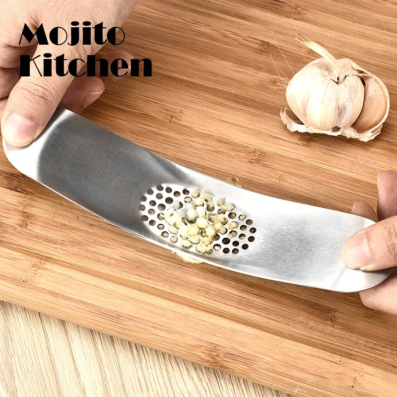 Kitchen-gadget-Curved-Garlic-Press-Stainless-Steel-Multi-function ...