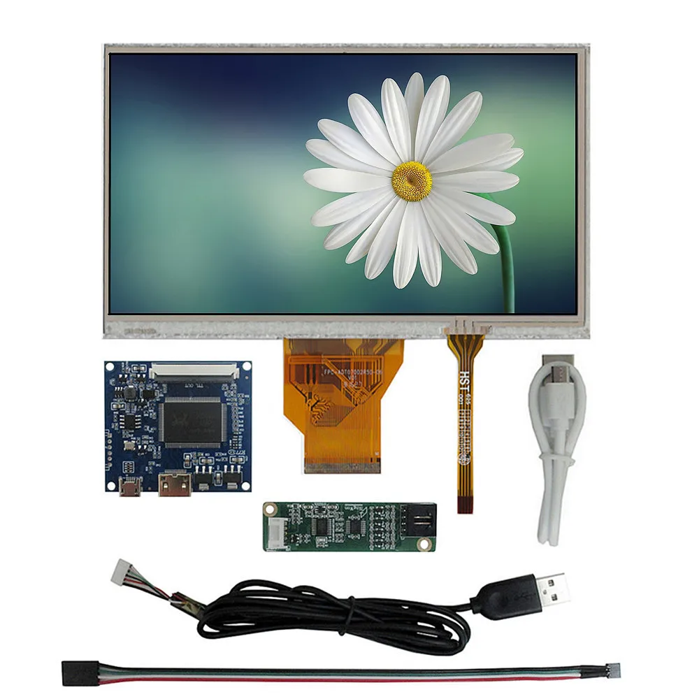 7-Inch-AT070TN90-DIY-LCD-Display-Screen-Digitizer-Touchscreen-Driver ...