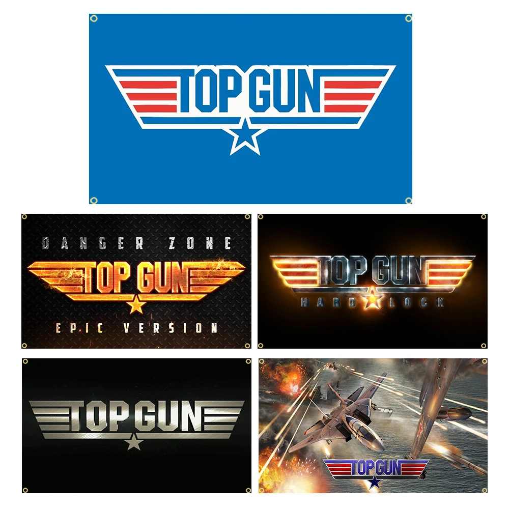 90x150cm-Top-Gun-Flag-Polyester-Printed-Decoration-Banner-Tapestry ...