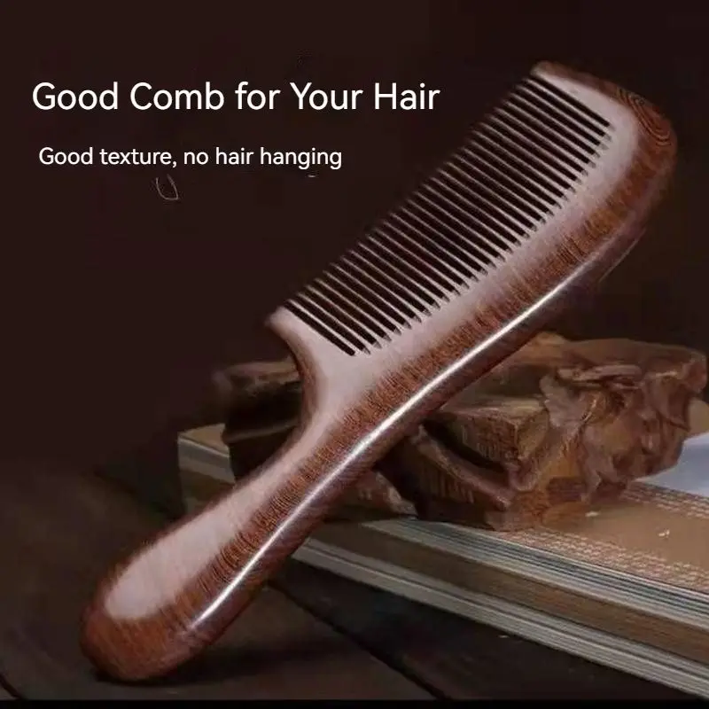 Handmade-Natural-Sandalwood-Hair-Combs-Anti-Static-Sandalwood-Scent ...