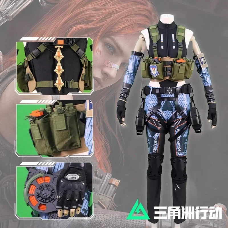Juego Delta Force Claire Ann Byers disfraz de Cosplay conjunto completo ...