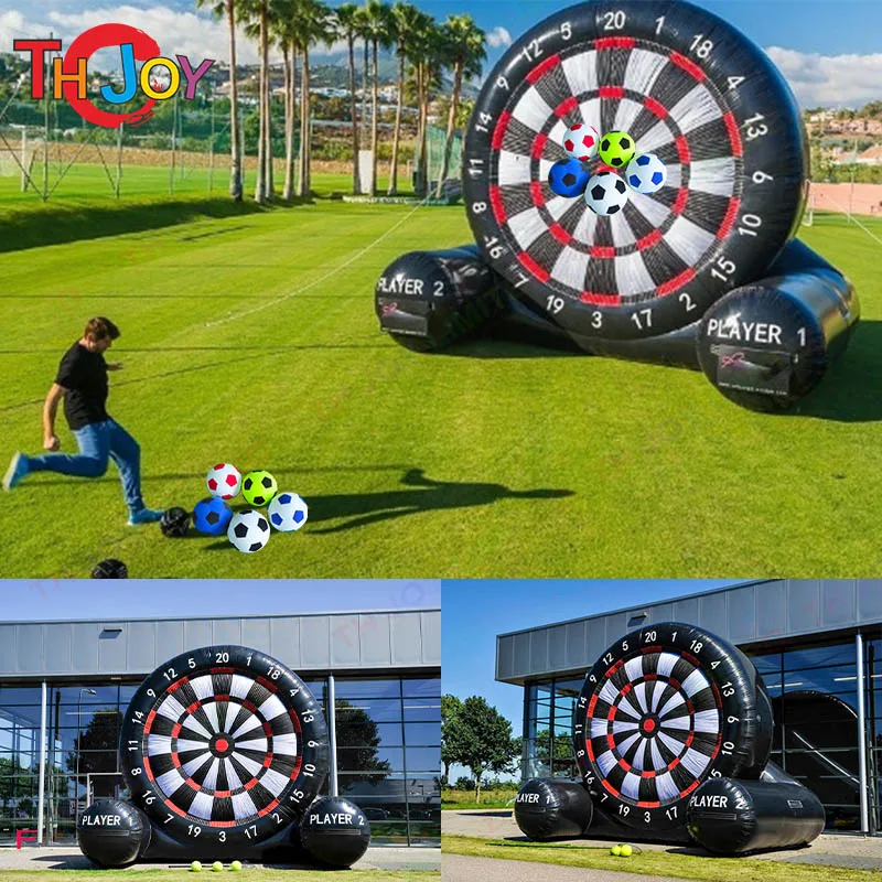 Outdoor-PVC-Foot-Dart-Inflatable-Football-Dart-Board-With-Sticky-Soccer ...