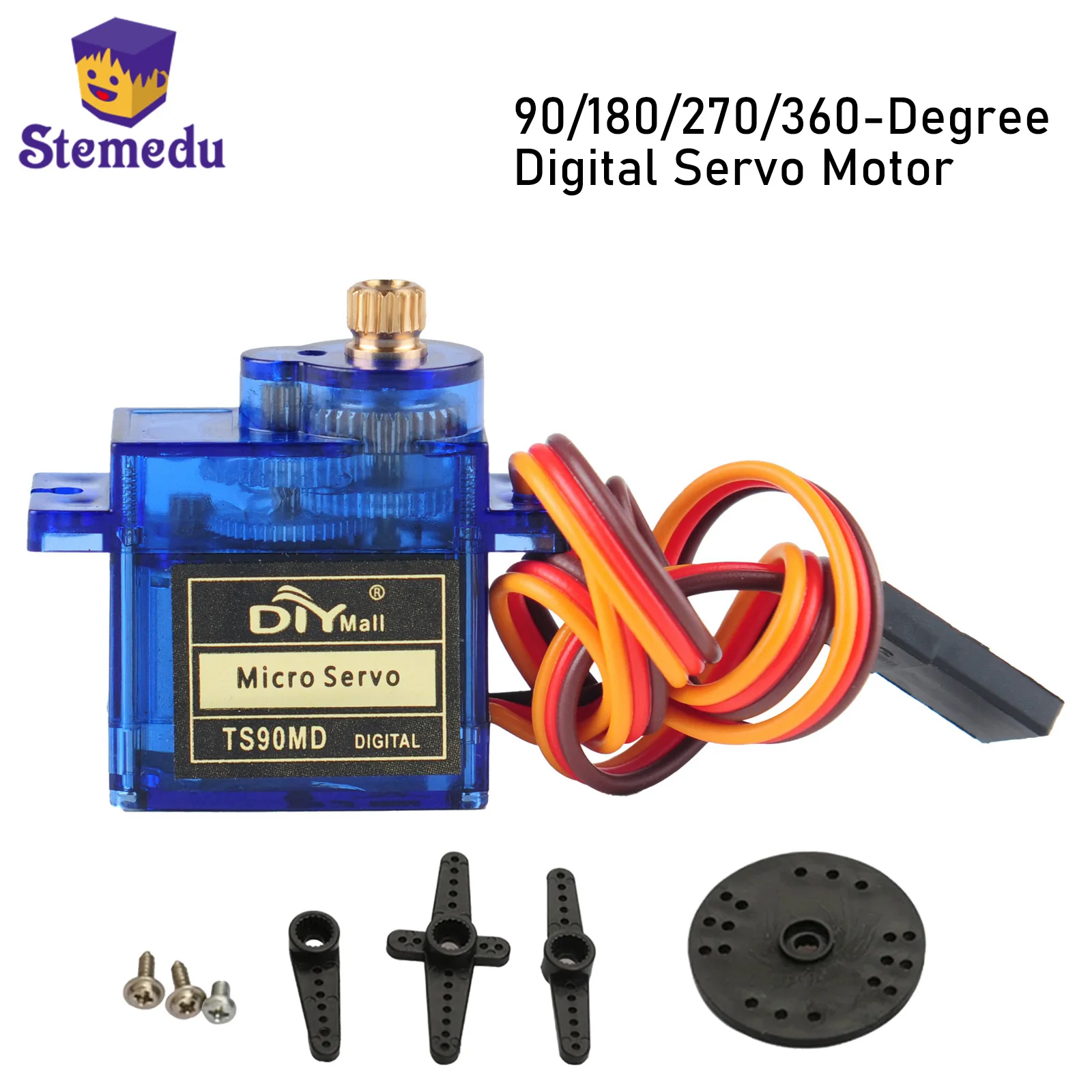 9g-TS90MD-Metal-gear-simulation-steering-gear-90-180-270-degree-Angle ...