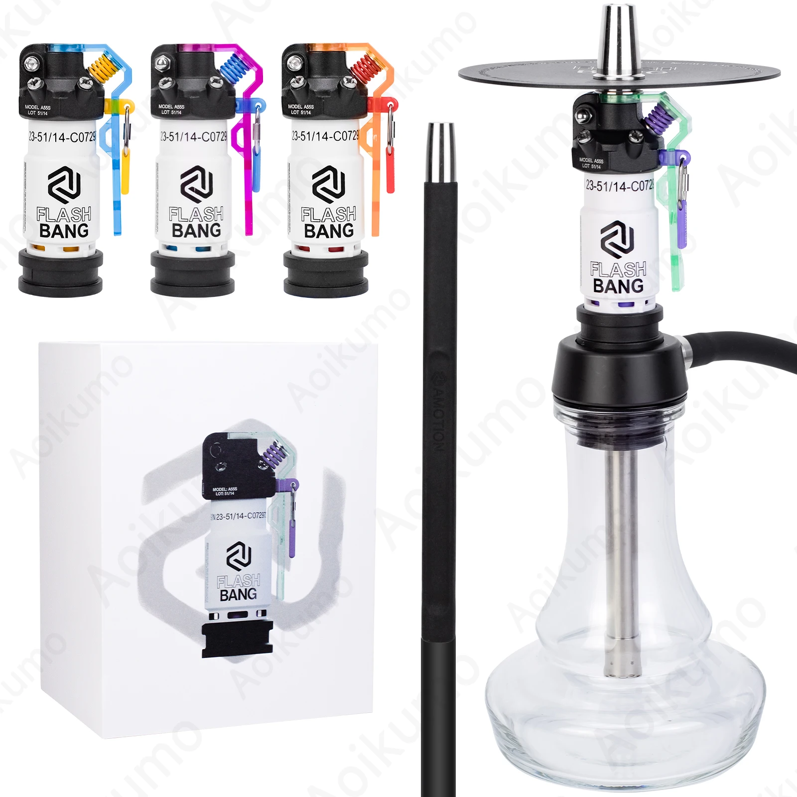 New-Amotion-Flash-Bang-Hookah-Set-Portable-Shisha-Hookah-Narguile ...