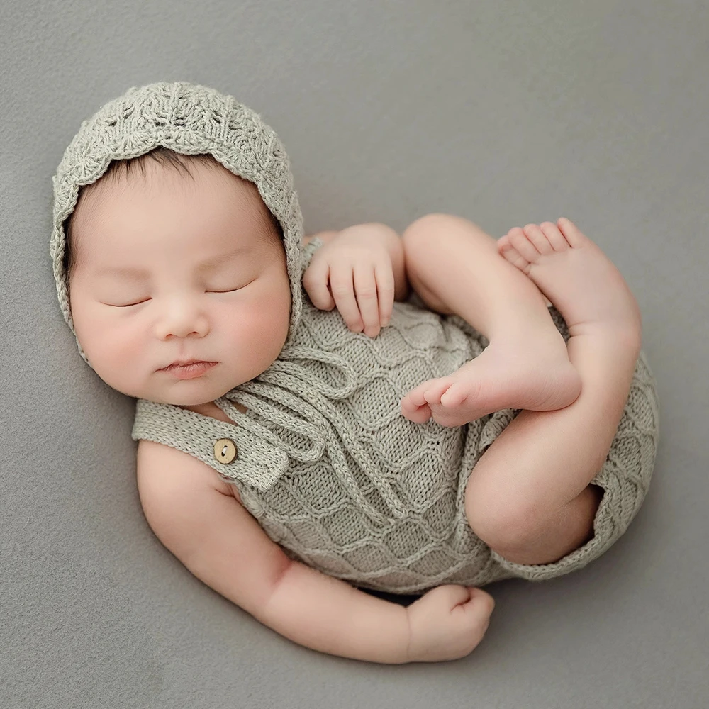 Knitted Newborn Girl Outfit Baby Photography Props Hand Lacy Baby Girl ...