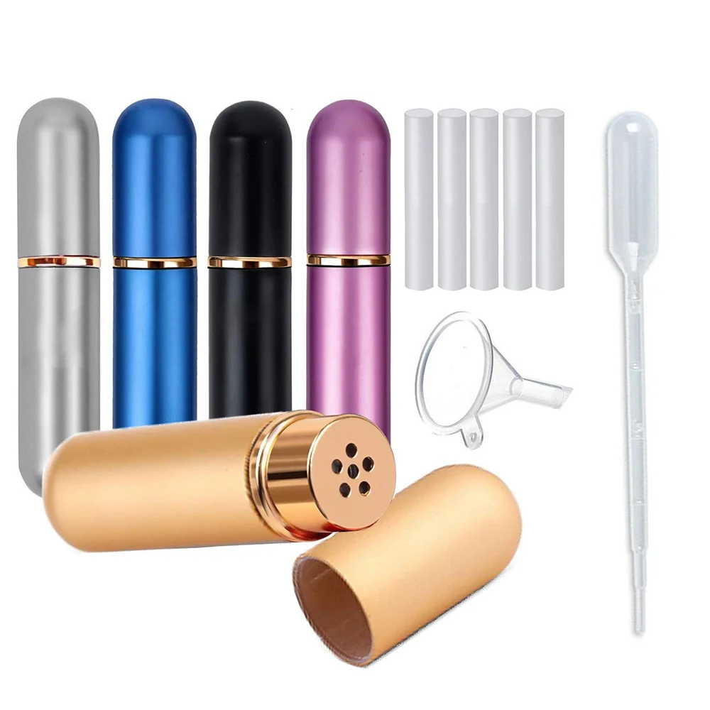 5set-Empty-Colorful-Metal-Nasal-Inhalers-for-Essential-Oil-Aromatherapy ...