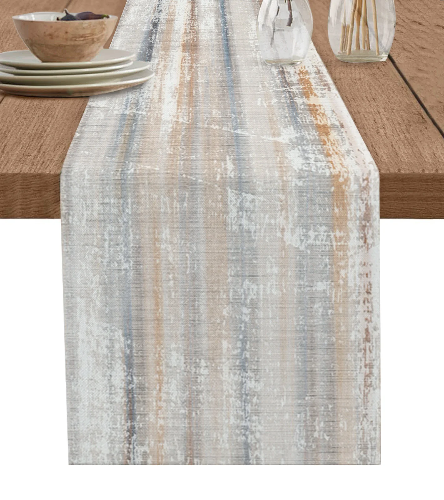 Abstract-Art-Retro-Table-Runner-Decoration-Home-Decor-Dinner-Table ...