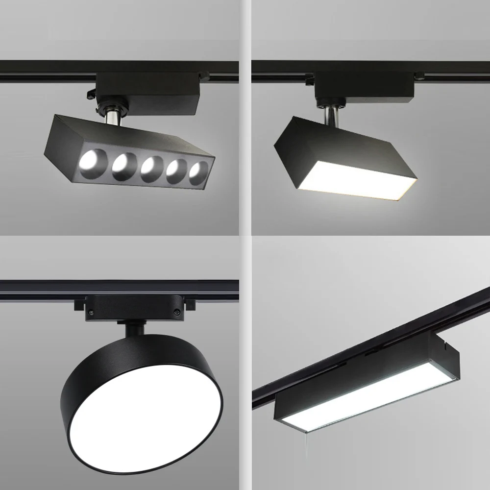 Luces-de-pista-LED-integradas-10W-12W-18W-24W-30W-foco-LED-Downlight ...