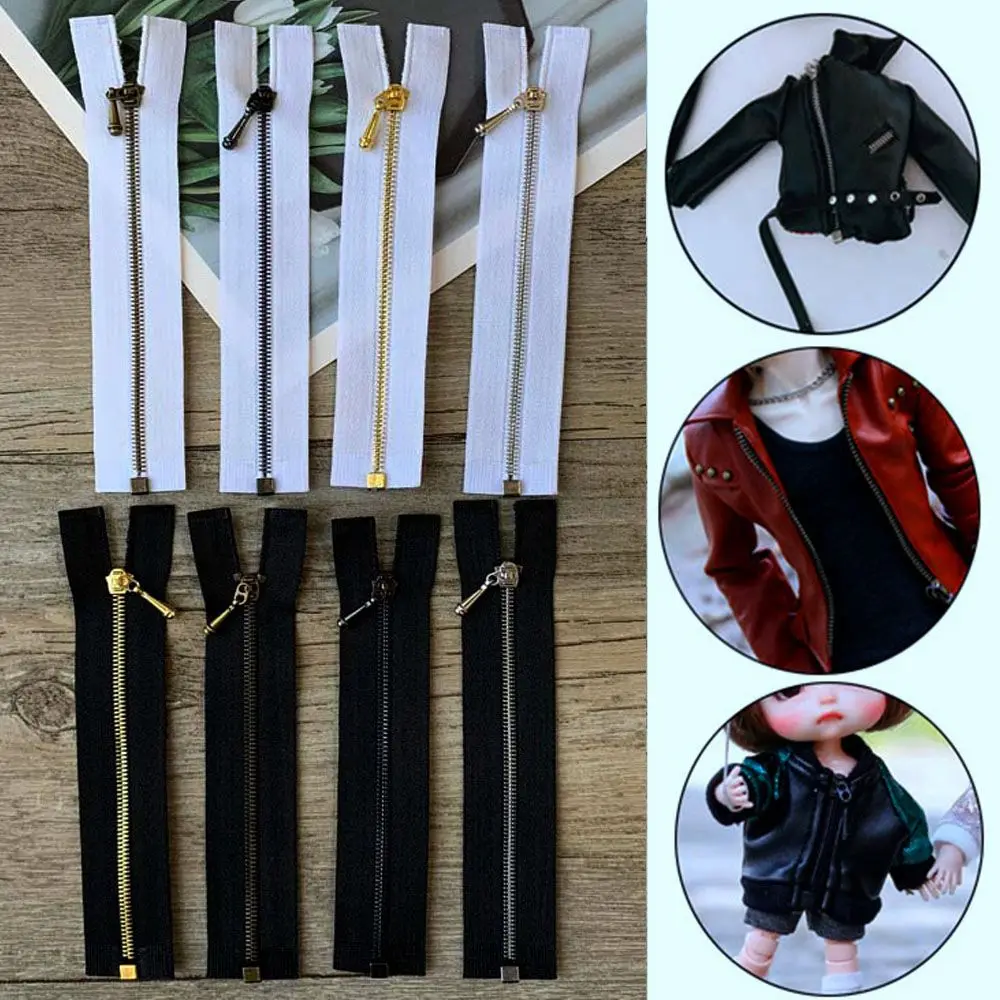 Mini-White-Black-Zipper-Doll-Clothing-Zipper-DIY-Handmade-Sewing ...